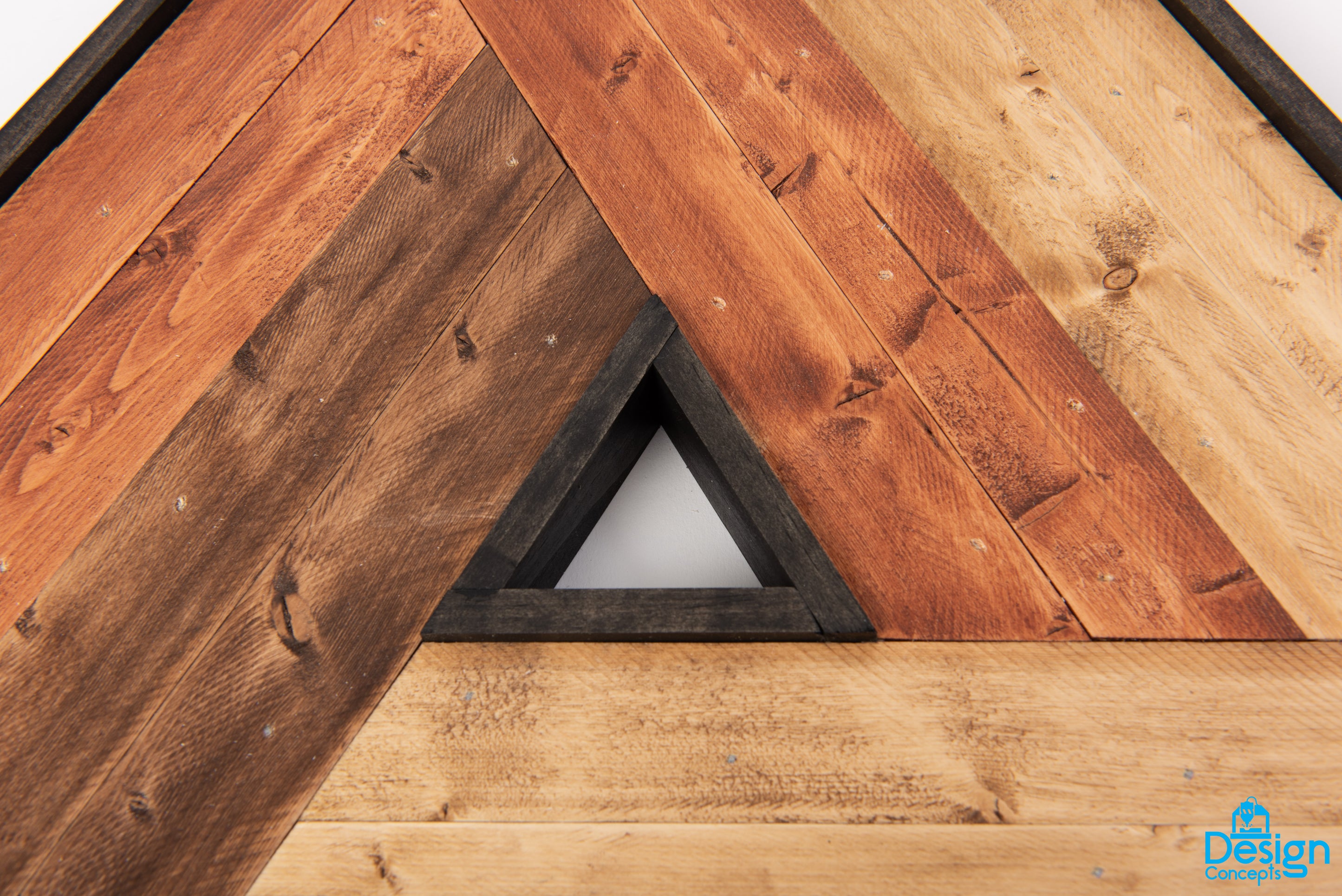 Rustic Wooden Penrose Triangle 3D Wall Art – Design Concepts Chi